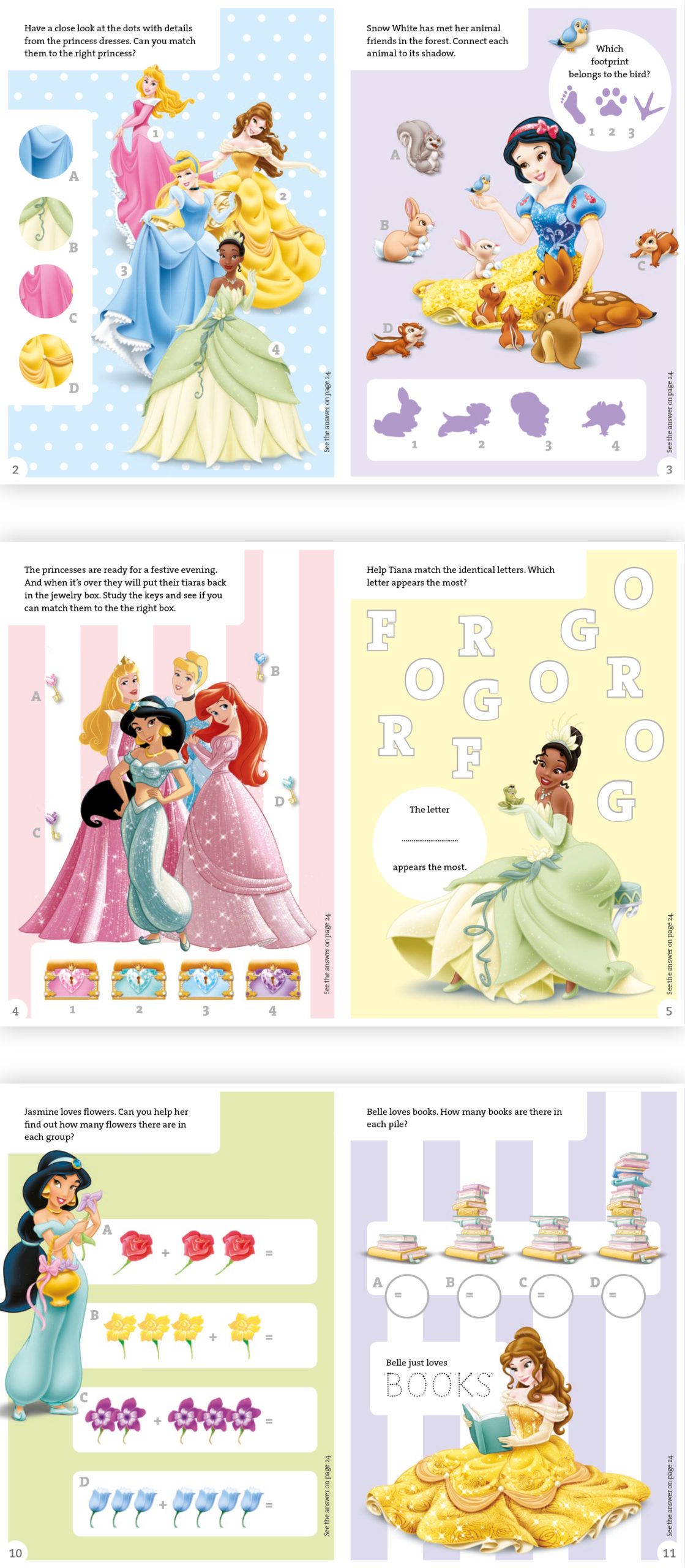 Design af Disney Princess Activity Book · Egmont - milliarddesign